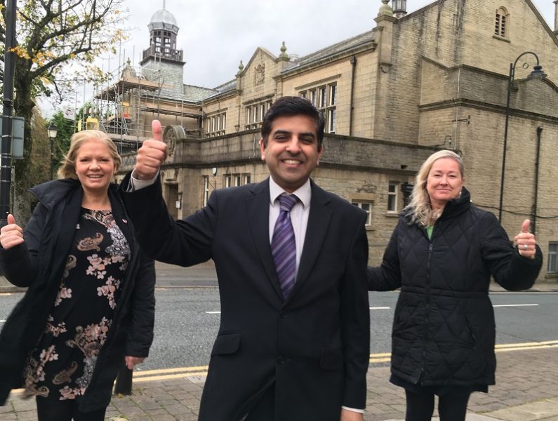 Success for Colne, Rose Rouse, Cllr Nadeem Ahmed & Alison Goode ...