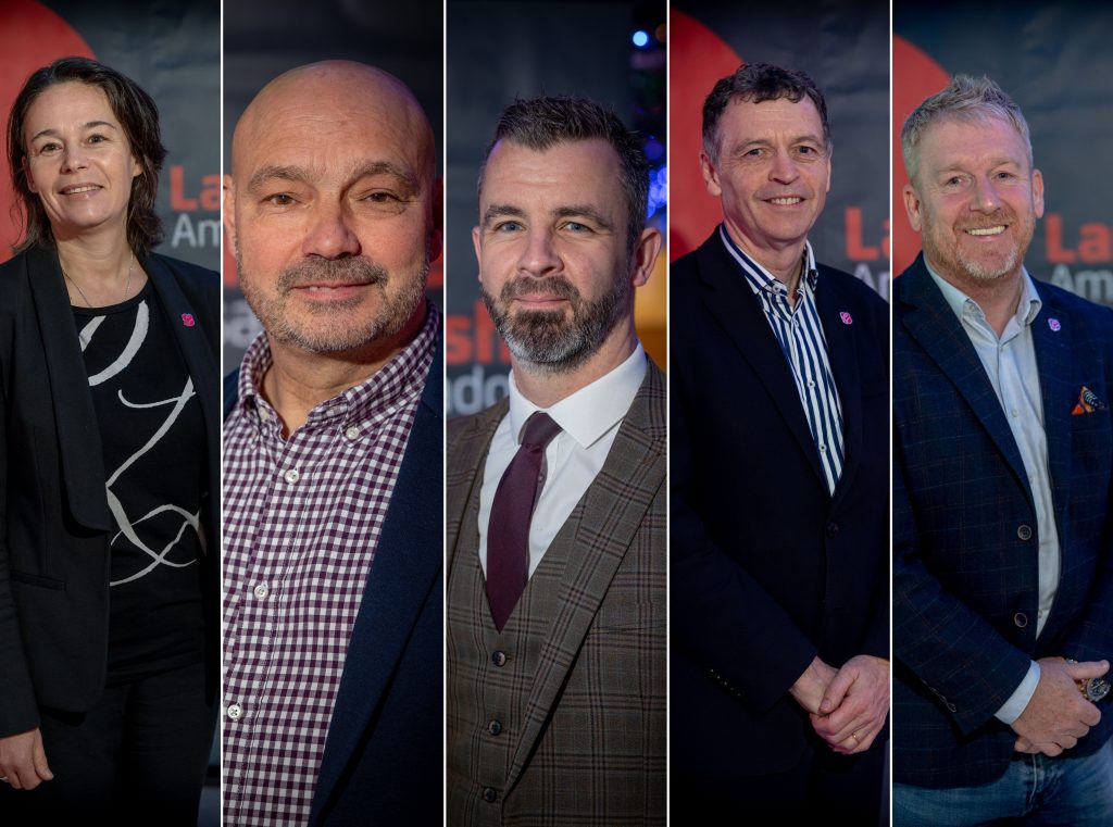 L-R Liz Moss, Eddie Nelder, Malcolm Ireland, Mark Allanson, Wayne Wild ...