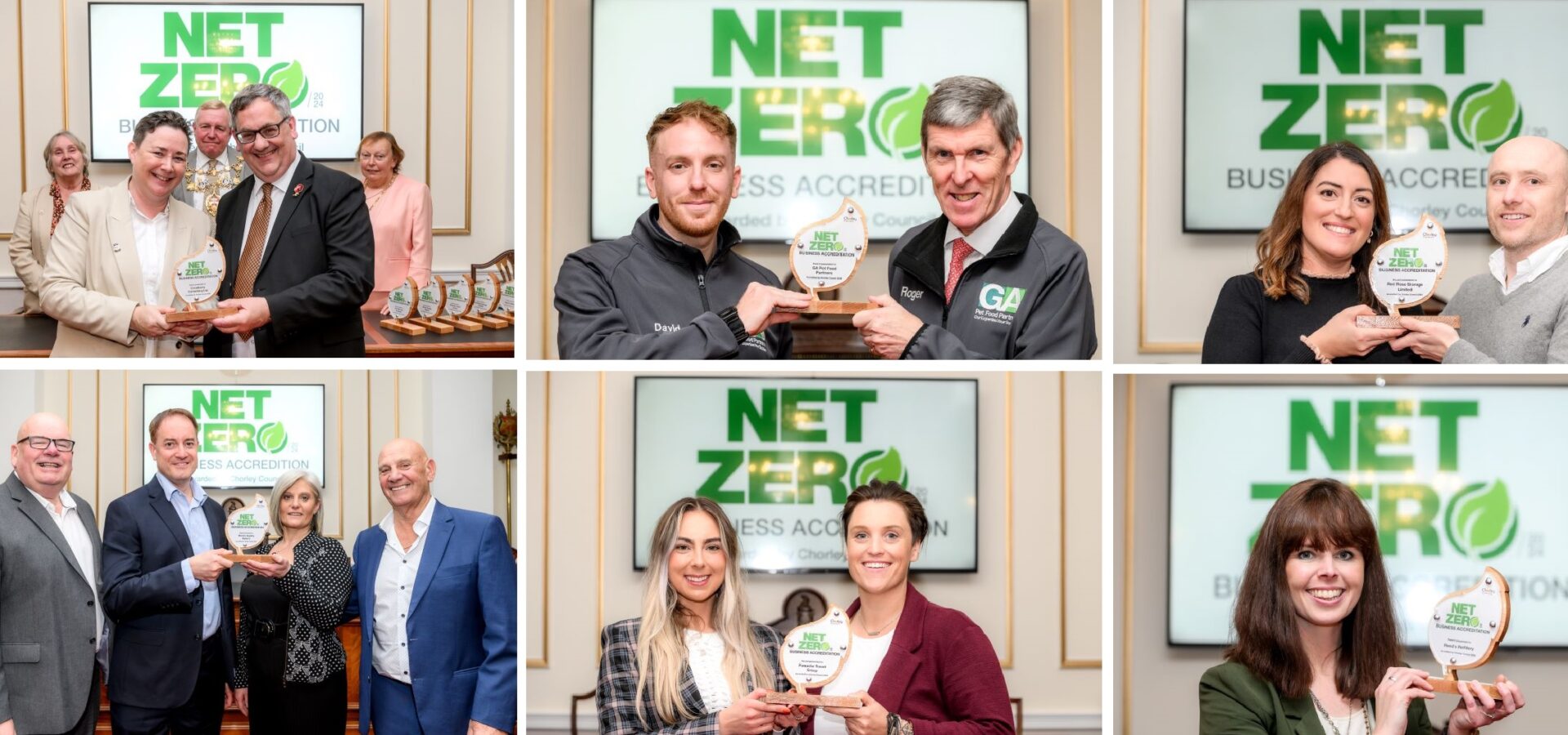 Chorley Council Awards Net Zero Business Accreditation Awards 2024 - Marketing Lancashire