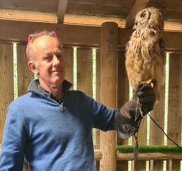 Peter Martland Baillie with owl (small)2 - Marketing Lancashire